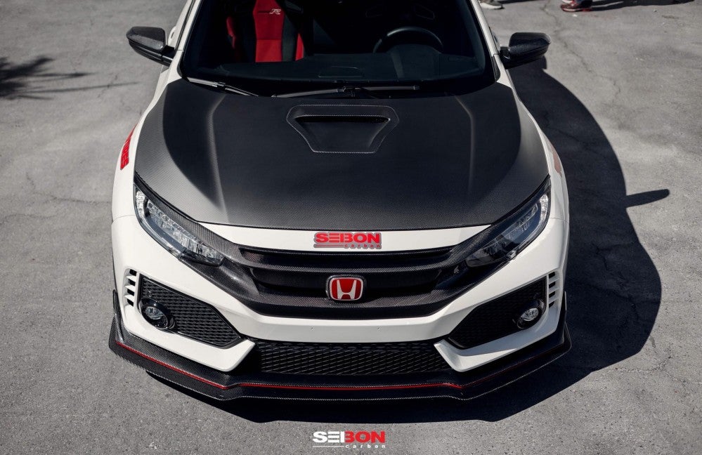 Seibon 2017-2021 Honda Civic Type-R OEM-Style Carbon Fiber Hood | PRL ...