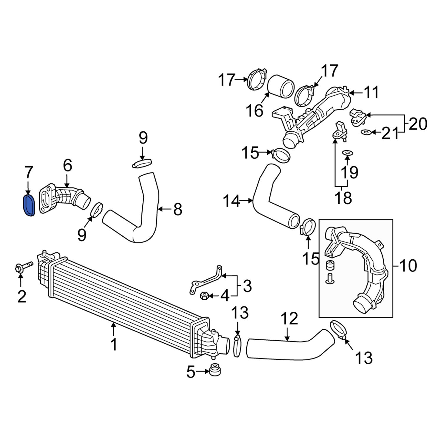 Genuine Honda Inter-Cooler Gasket / O-Ring 19716-6A0-A01 | PRL Motorsports