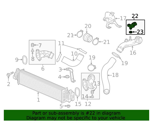 Genuine Honda MAP Sensor Assembly for 2016-2021 Honda Civic / Civic Ty ...